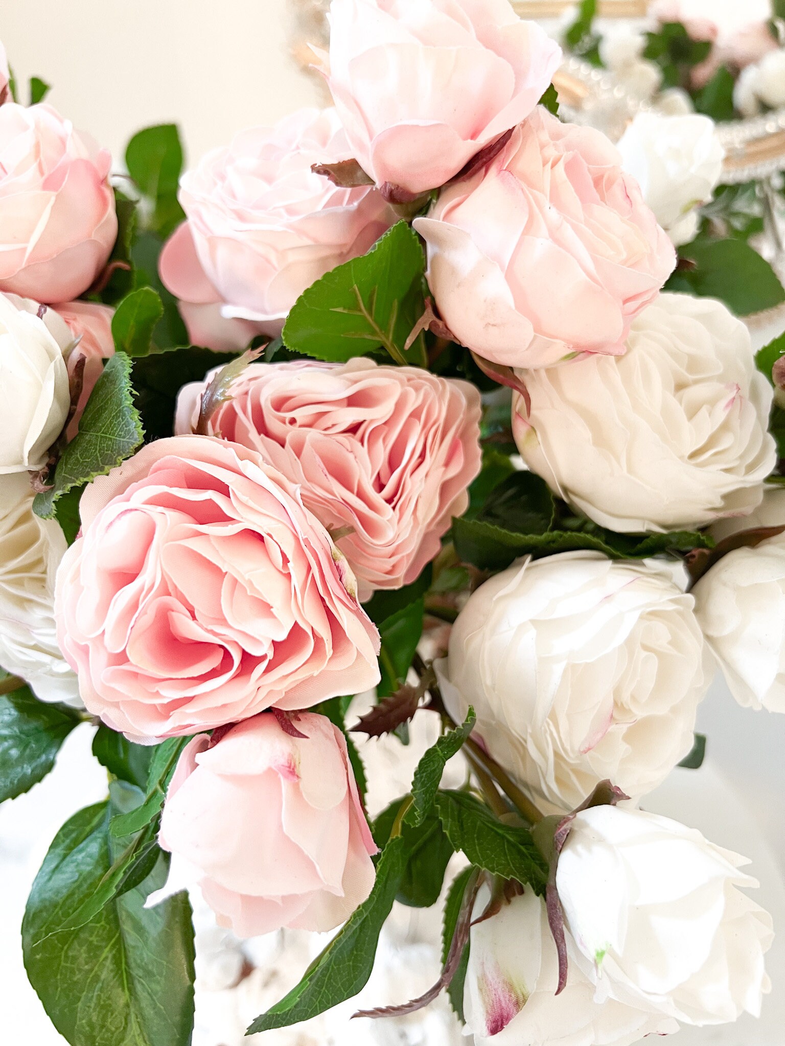 The jilly Real Touch Cabbage Rose Bouquet - Etsy