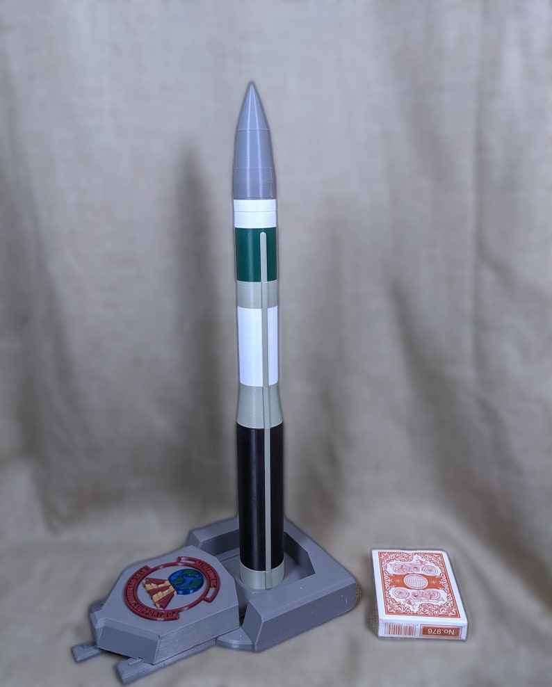 3D Printed Minuteman III Missile Model - Etsy