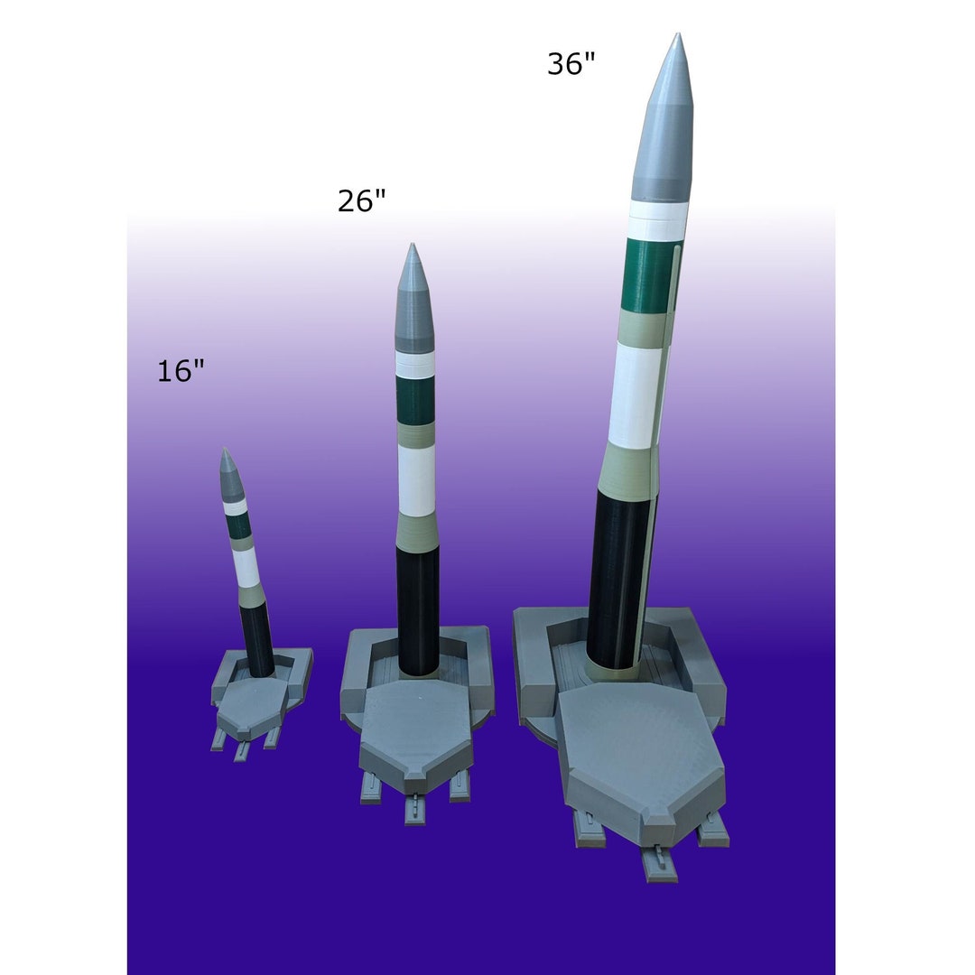 3D Printed Minuteman III Missile Model - Etsy