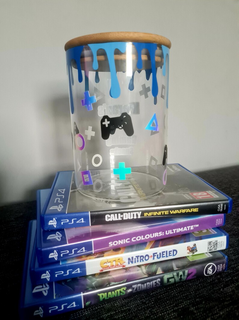 PERSONALISED GAMER JAR / Gamer Snacks / Glass Jar/ Gamer - Etsy