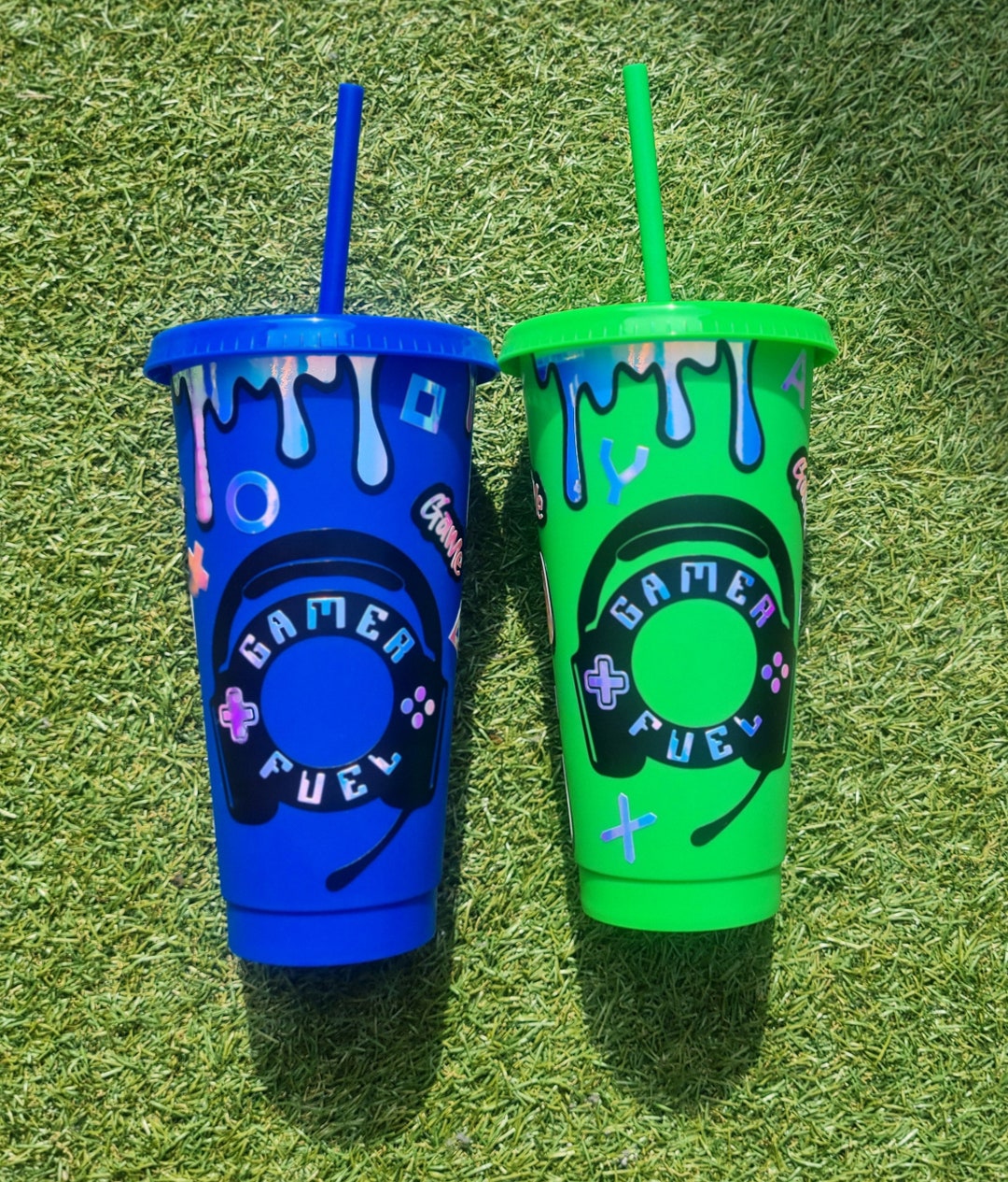 GAMER COLD CUP / Personalised / Boys Drinks / Teen Gift / Glow in the ...