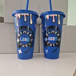 GAMER COLD CUP / Personalised / Boys Drinks / Teen Gift / Glow in the ...