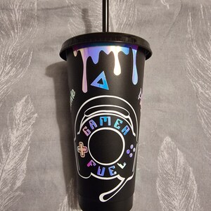 GAMER COLD CUP / Personalised / Boys Drinks / Teen Gift / Glow in the ...