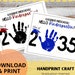 Preschool Graduation Handprint Kids Craft Class of 2035 - Etsy