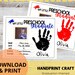 Preschool Graduation Certificate | Graduation Keepsake | Handprint Art ...