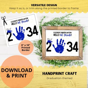 Kindergarten Graduation Handprint Kids Craft Class of 2034 - Etsy