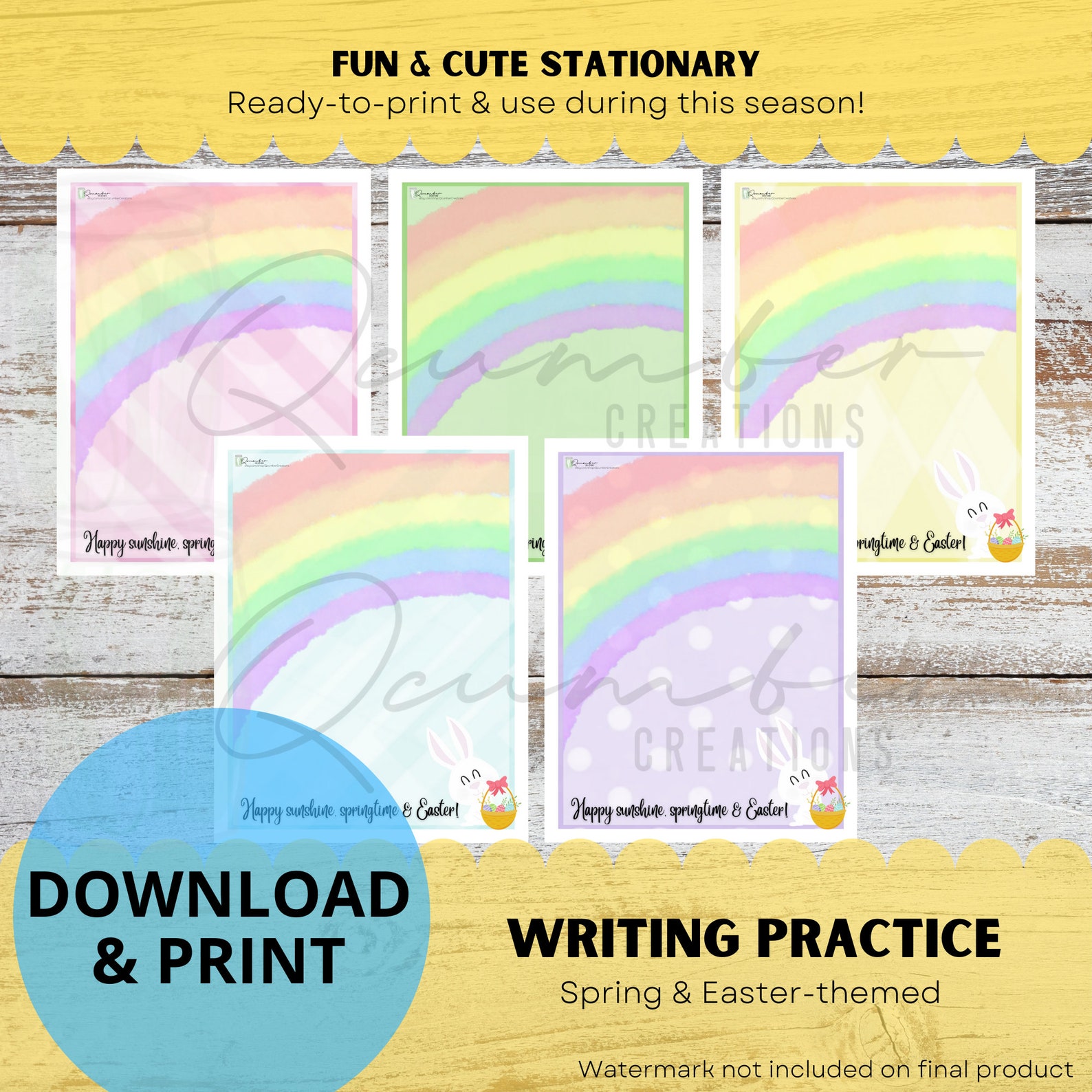 Springtime Writing Bundle Writing Practice Abcs in Print & Cursive ...