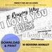 10 Reasons Why I Love You Dad Booklet | Coloring Activity for Kids ...