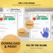 First Day of 1st Grade | Fill in the Blank Template and Handprint Craft ...