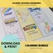 Easter Coloring Bundle April Calendars, Bunny Bookmarks, Easter ...