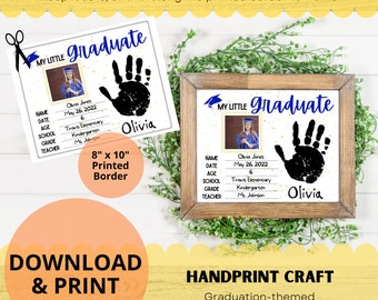 Preschool Graduation Certificate | Graduation Keepsake | Handprint Art ...