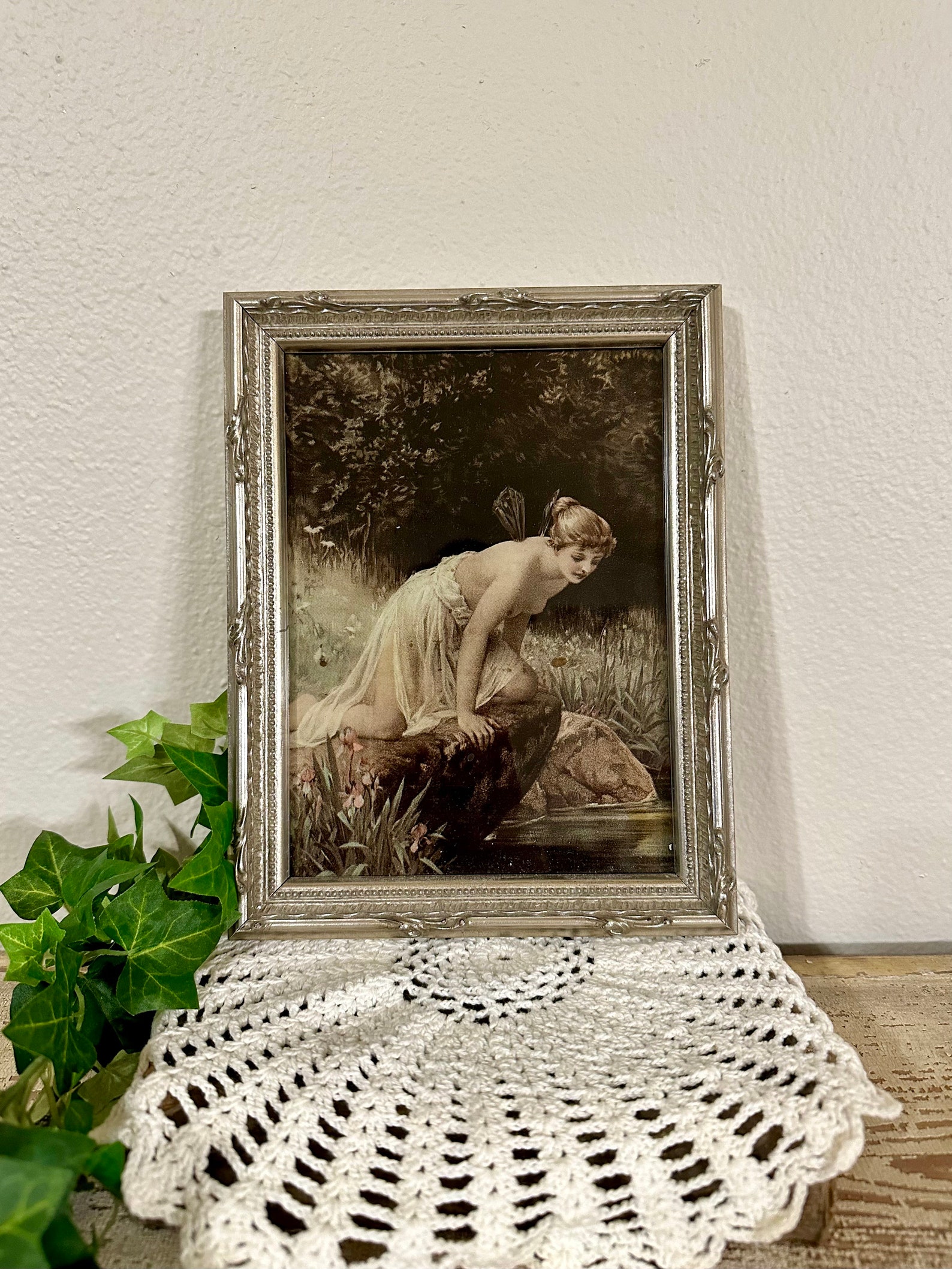 Paul Thumann Psyche at Nature’s Mirror Lithograph Print, Moody Art ...