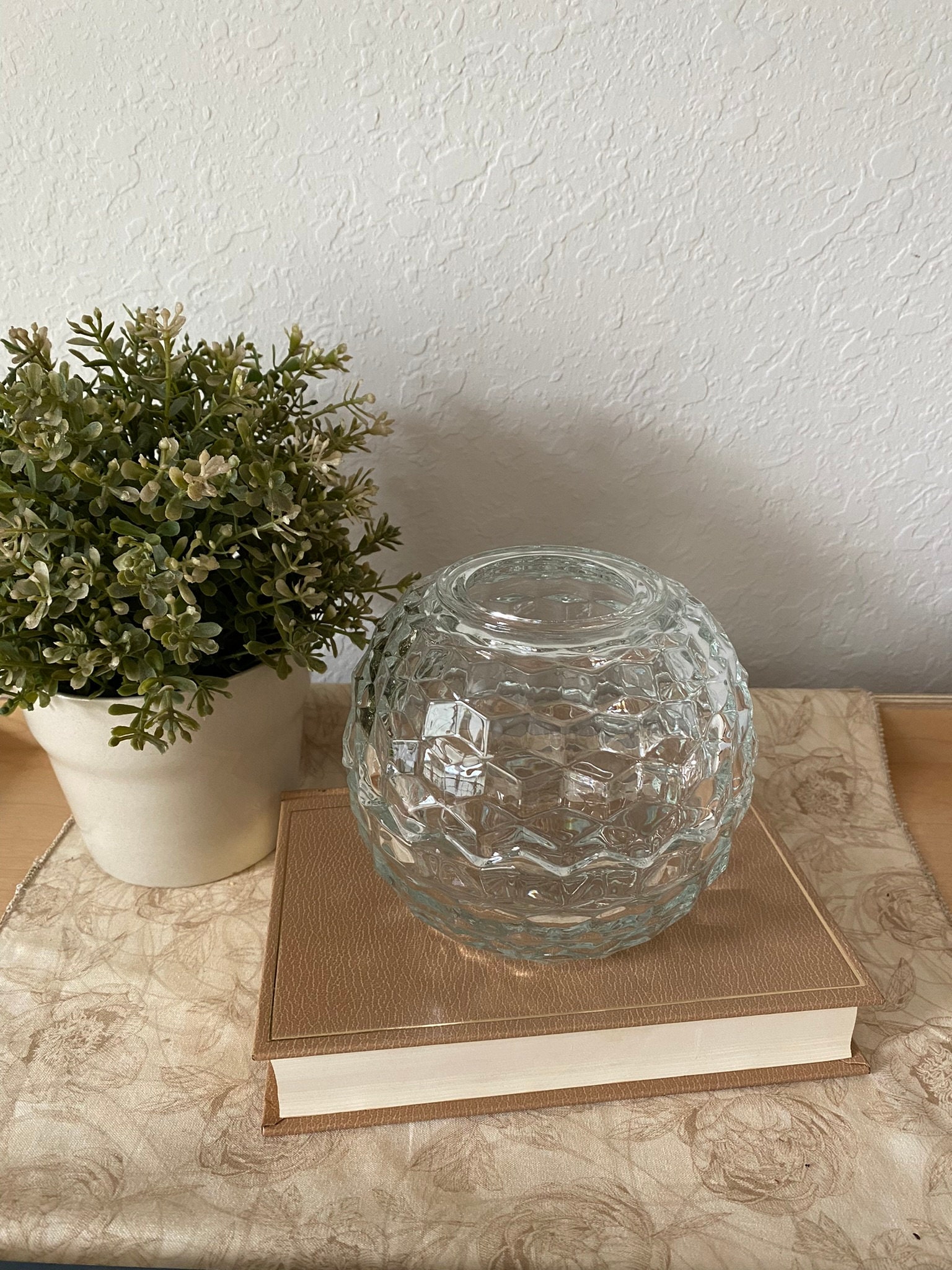 Vintage Homco Fairy Lamp Candle Holder, Glass Candle Holder, Home ...