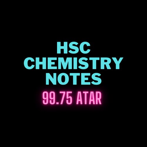 HSC Chemistry Notes All Modules Complete Notes HSC Chem - Etsy