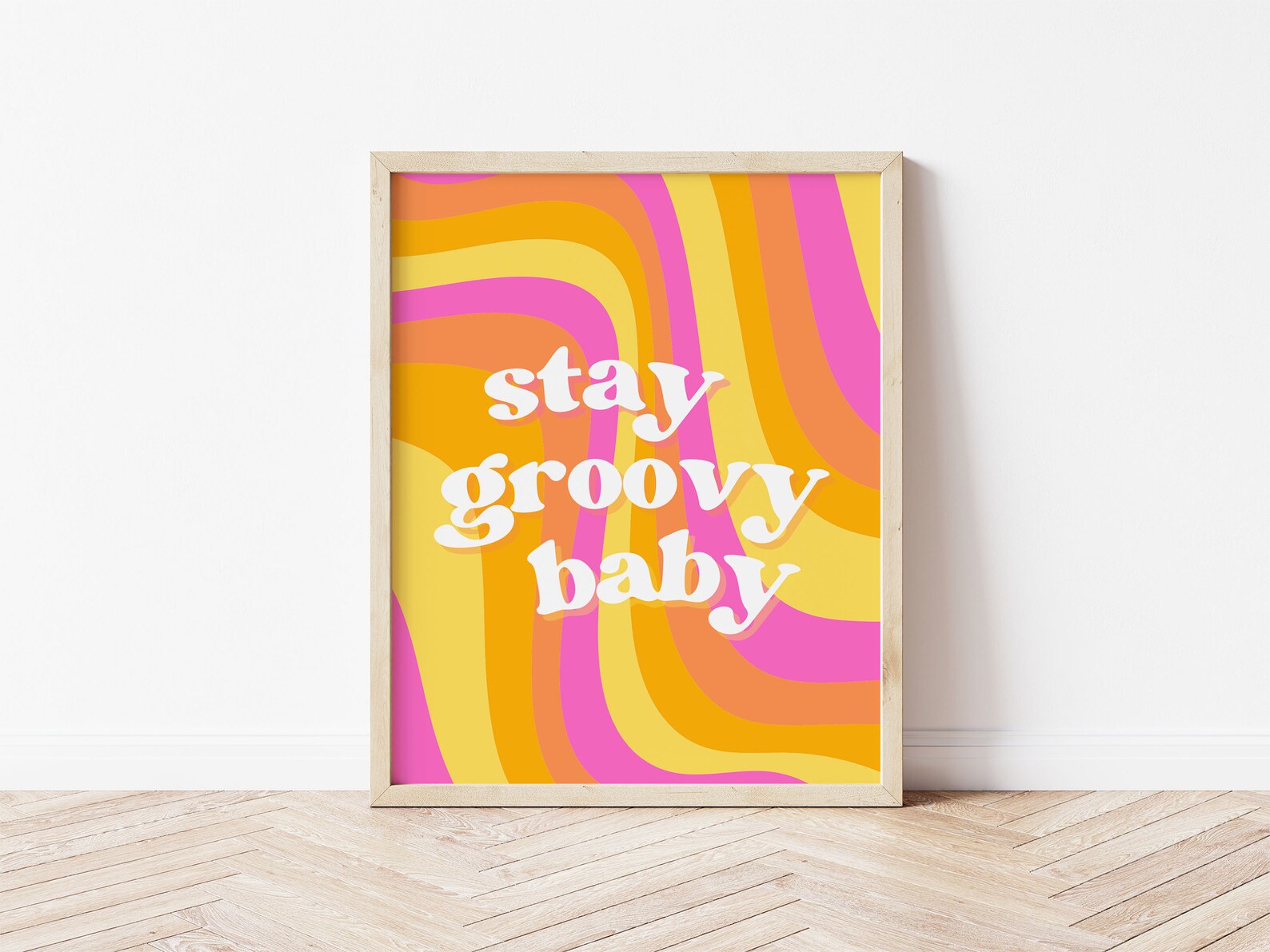 Stay Groovy Baby Trendy Print, Poster, Wall Art, Typography Print ...