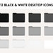 Desktop Folder Icons Aesthetic Black, White, & Grey - Compatible With ...