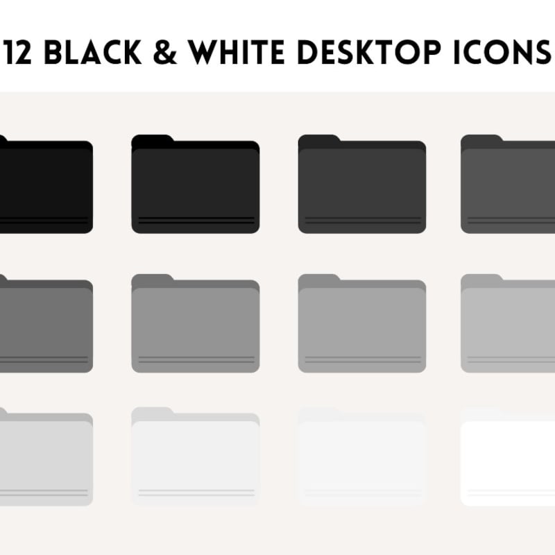 Desktop Folder Icons - Etsy