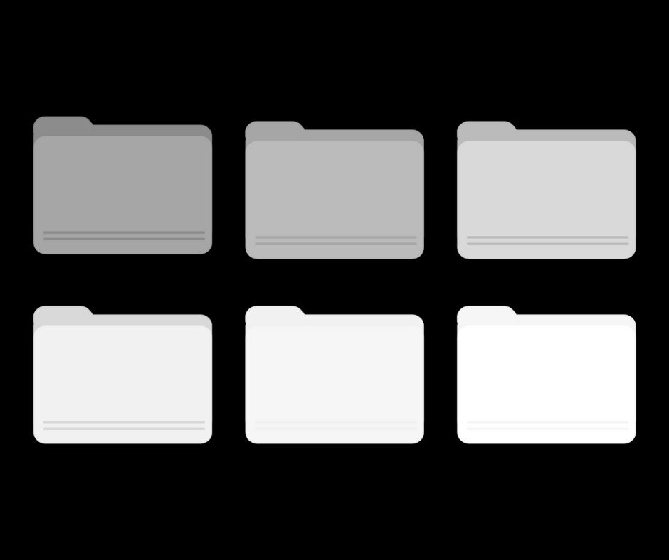 White Folder Icon Png