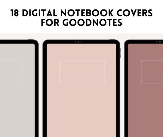 18 Digital Notebook Covers Goodnotes Digital Notebook Covers | Etsy