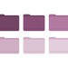 Desktop Folder Icons Purple Palette Compatible With Mac, Instant ...