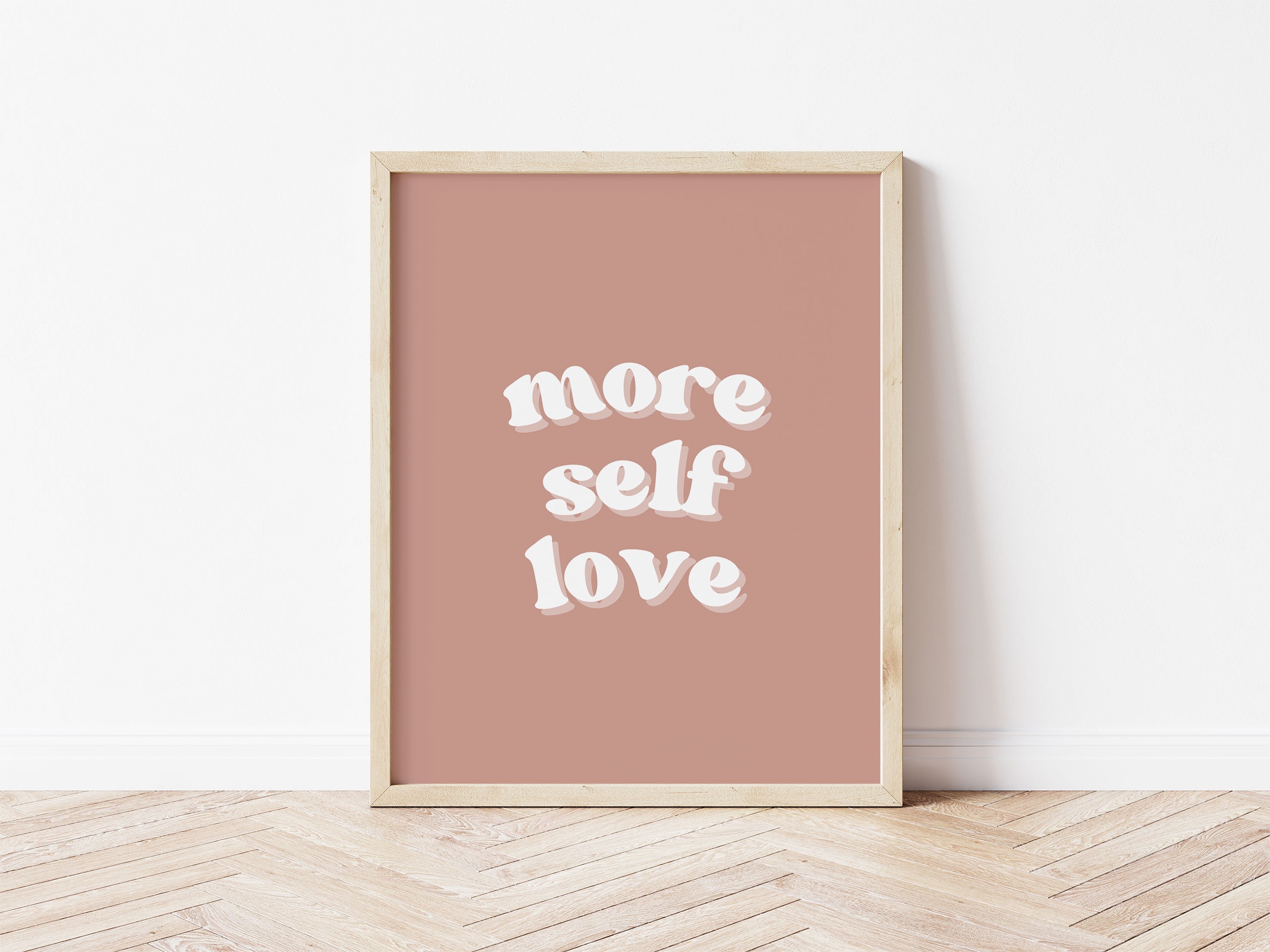 More Self Love, Set of 5 Quotes Print, Poster, Wall Art Quotes ...