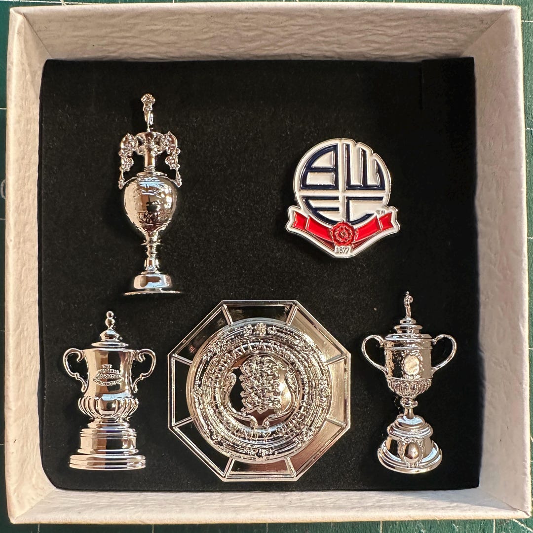 Bolton Wanderers 5 Pin Badge Set - Etsy