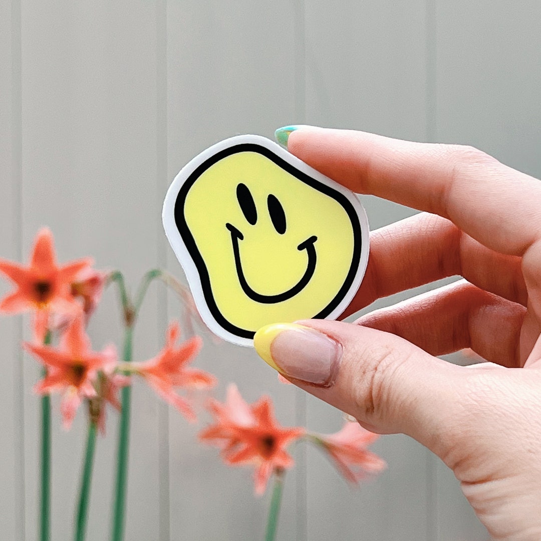 Distorted Smiley Face Acid Smiley Face Melted Smiley Face - Etsy