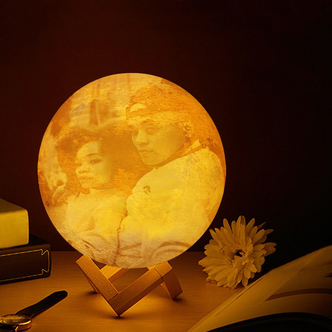 Personalization Luna Moon Lamp Night Light 3D Print Moonlight - Etsy