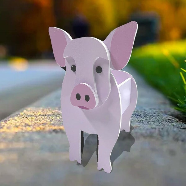 Wooden Goat Planter - Etsy