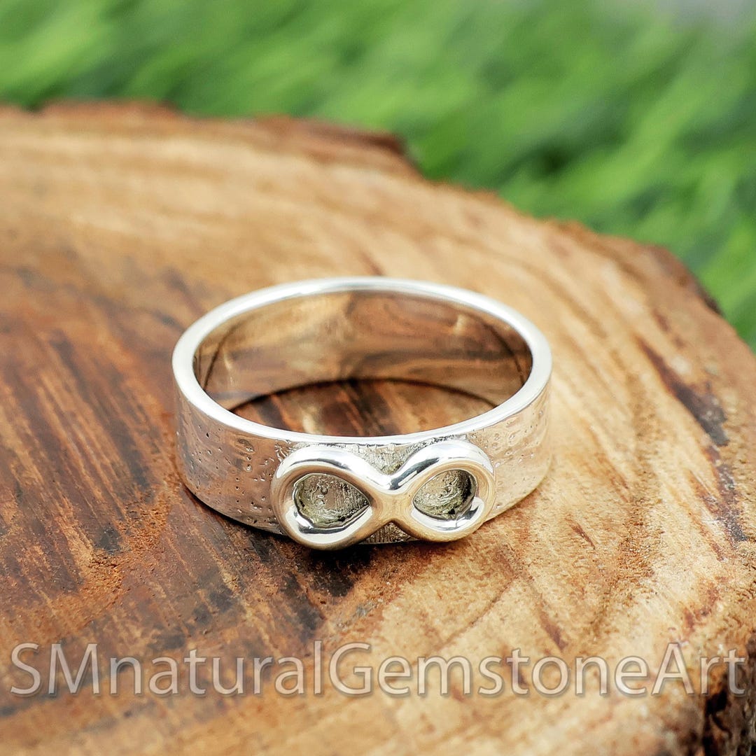 Infinity Band Ring, 925 Sterling Silver Ring, Minimalist Infinity Ring ...