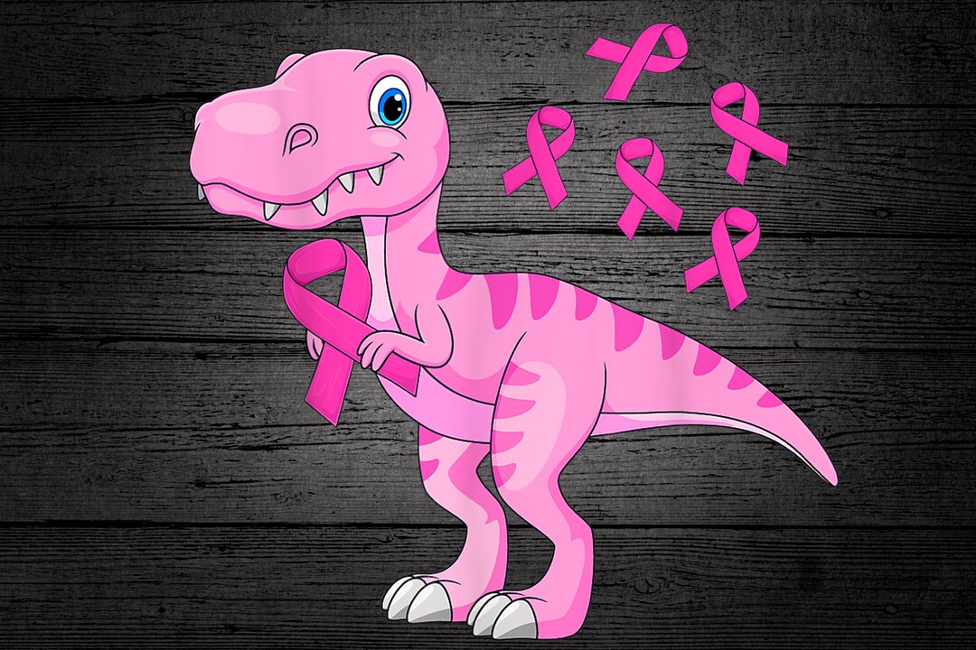 Breast Cancer Dinosaur Png, Cancer Awareness Png, Motivational Shirt ...