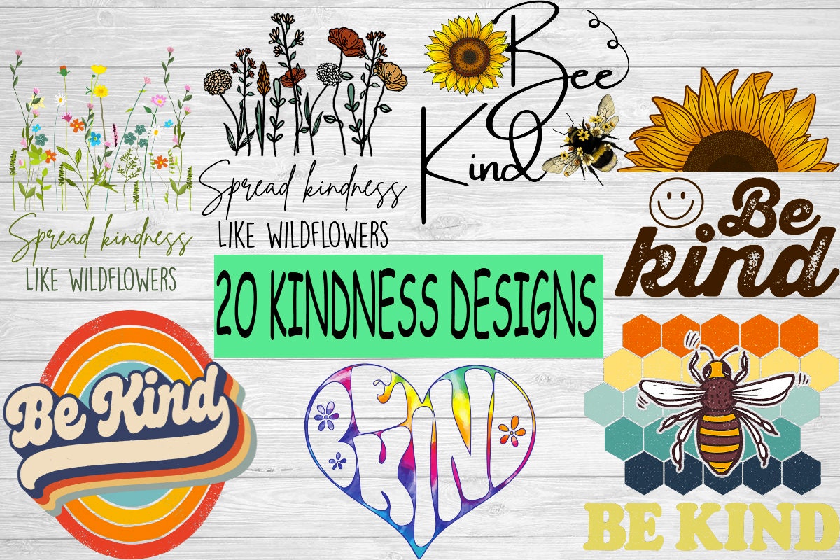 Kindness PNG Bundle Big Bundle PNG Be Kind Bundle PNG - Etsy