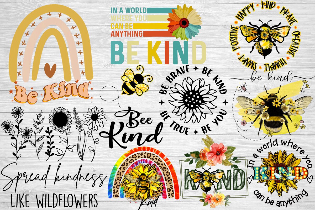 Kindness PNG Bundle Big Bundle PNG Be Kind Bundle PNG - Etsy
