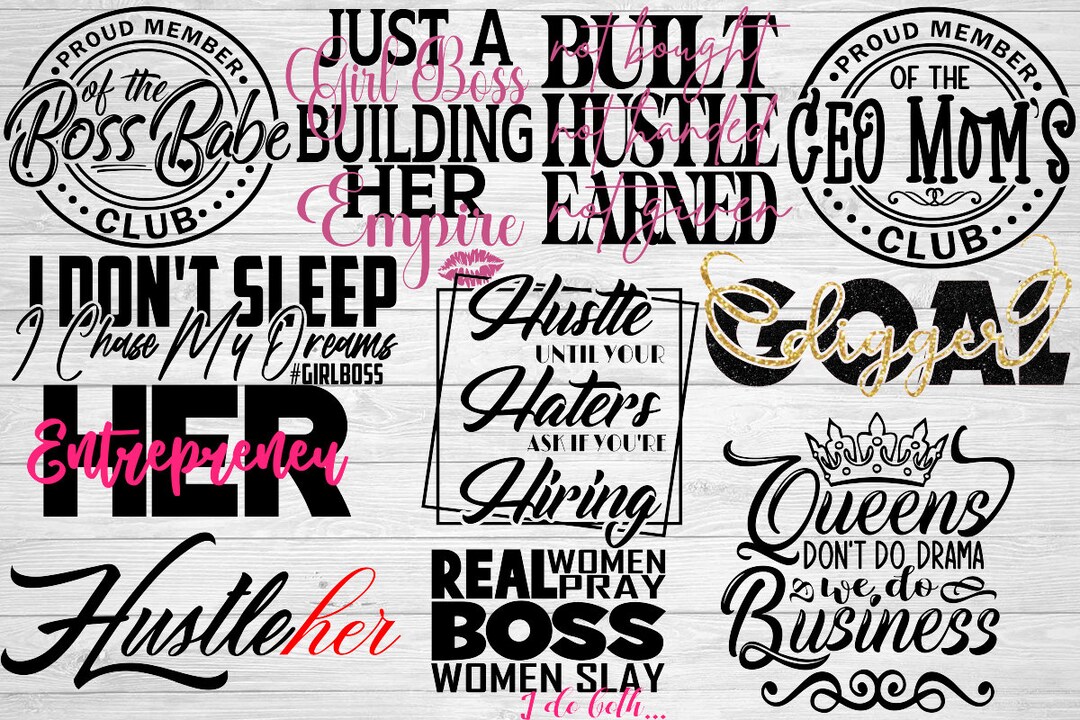 Entrepreneur Svg Bundle, Motivational Svg Bundle, Funny Quotes ...