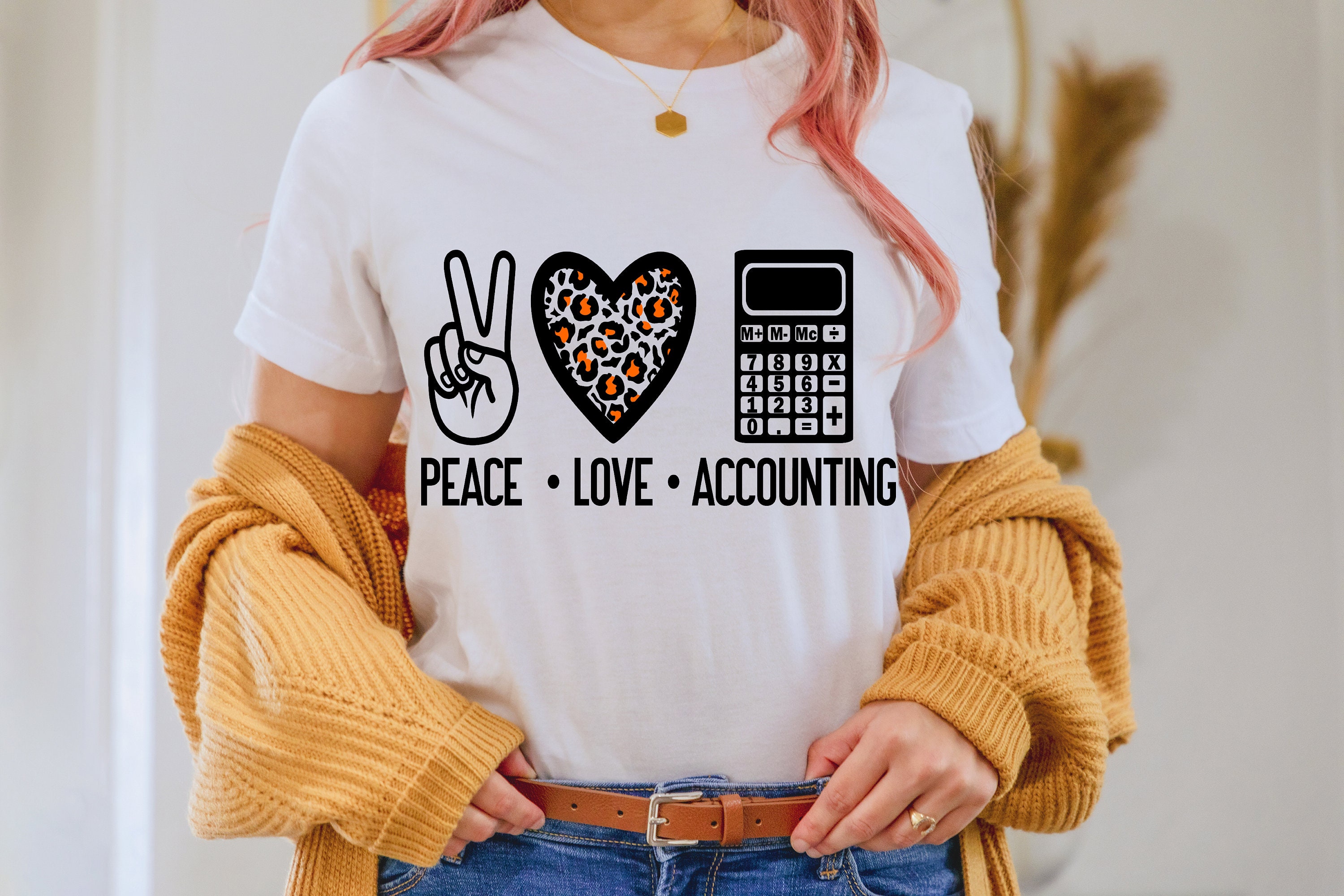 Peace Love Accounting Sublimation Svg Digital Download, Peace Love ...