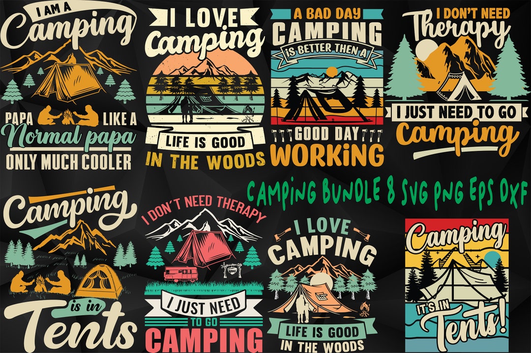 Camping PNG Bundle, Camping Quote PNG, Camping Saying SVG, Funny ...