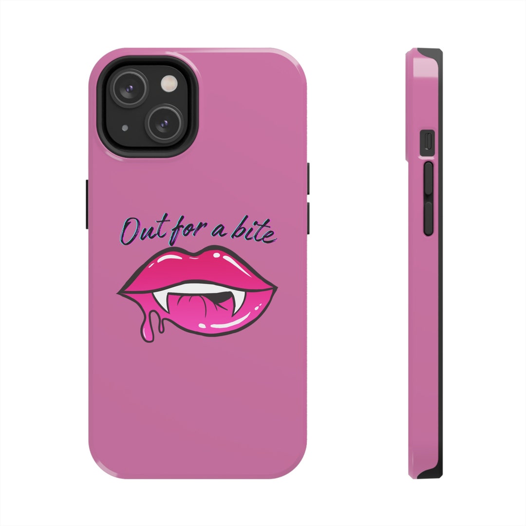 Out for a Bite Cute Pink Vampire Tough Phone Cases - Etsy
