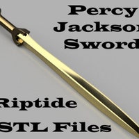 Riptide STL File: 3D Printable Sword Prop - Percy Jackson Cosplay ...