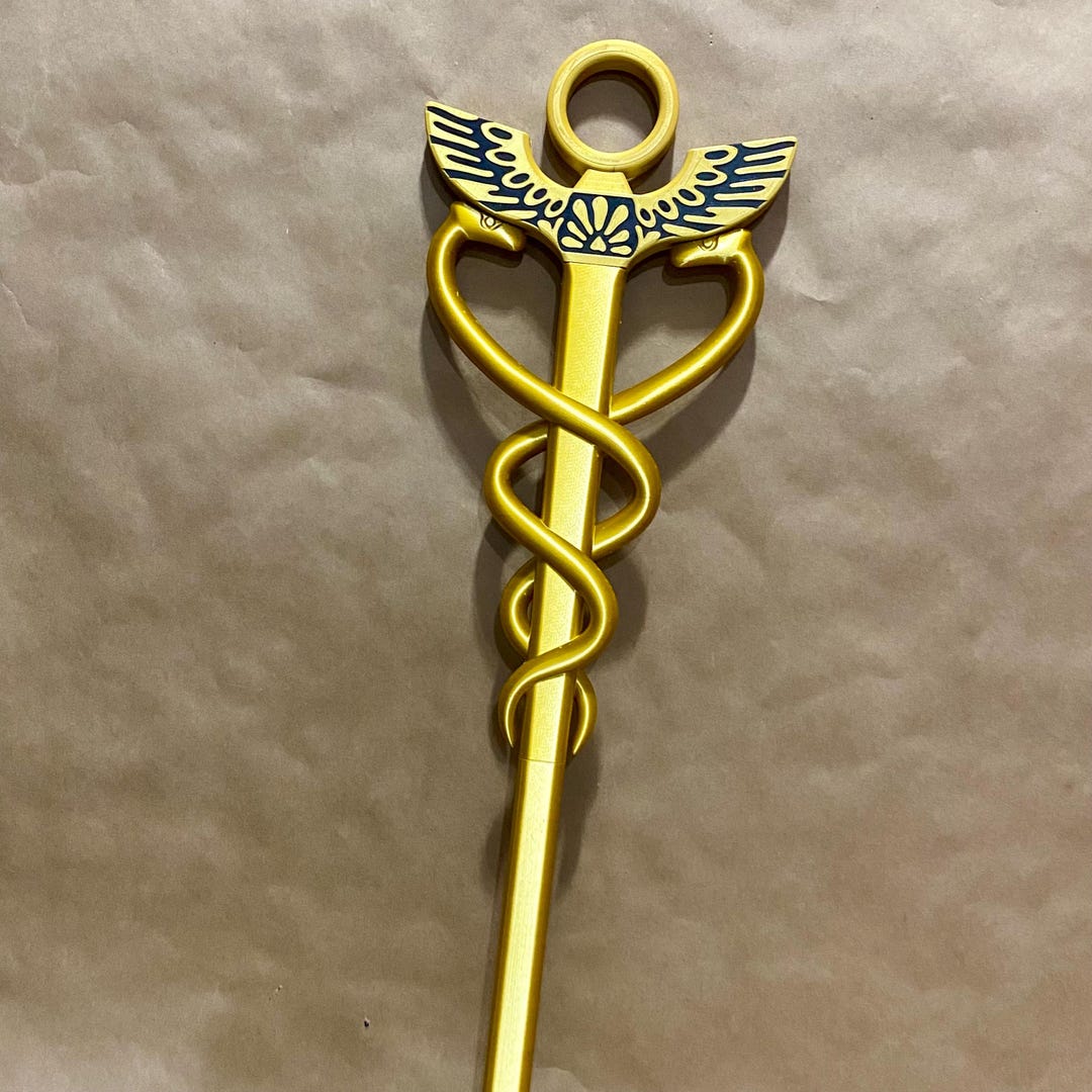 Hermes Caduceus or Staff 3D Print DIY Prop Replica - Etsy