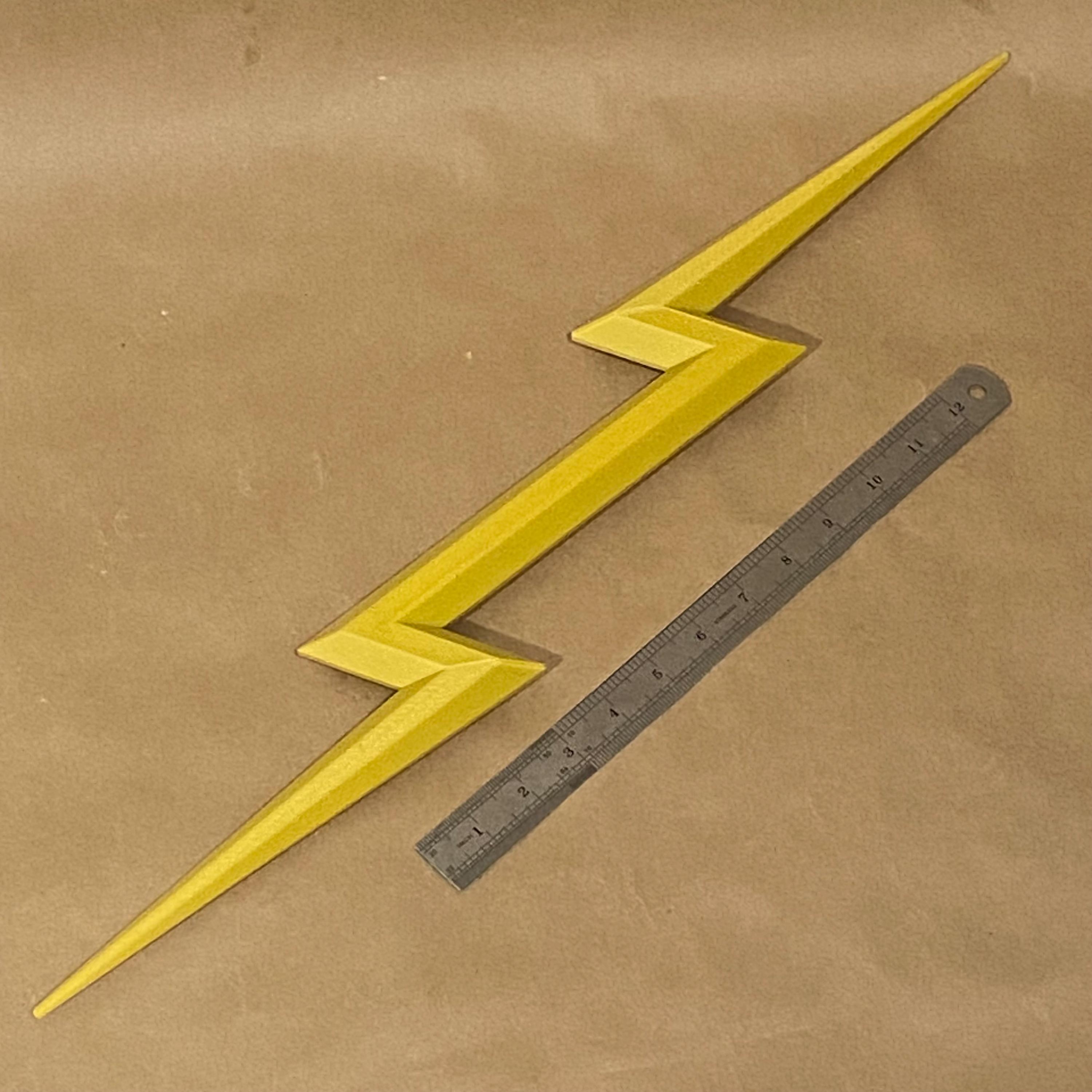 24in ZEUS Lightning Bolt (3D Printed Costume Prop) - Etsy