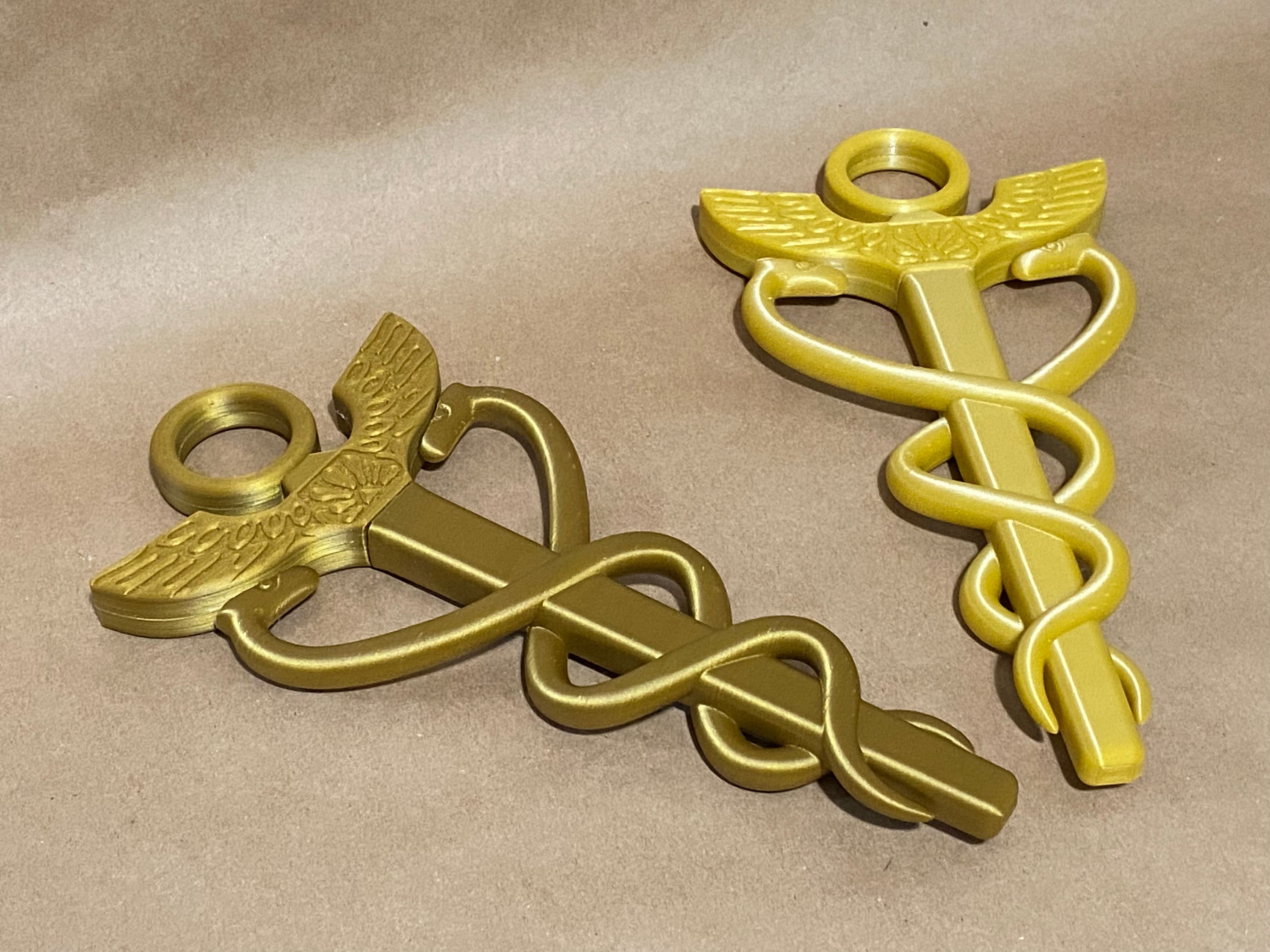 Hermes Caduceus or Staff 3D Print DIY Prop Replica - Etsy