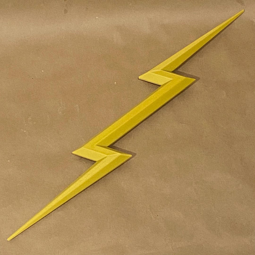 24in ZEUS Lightning Bolt 3D Printed Costume Prop - Etsy