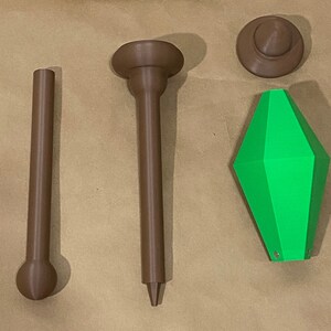 Lemongrab Staff and Sword With Scabbard From Adventure Time (3D Printed ...