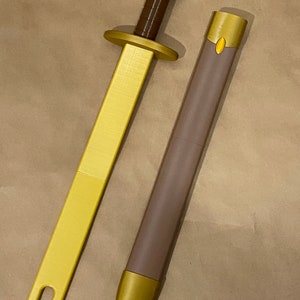 Lemongrab Staff and Sword With Scabbard From Adventure Time 3D Printed ...