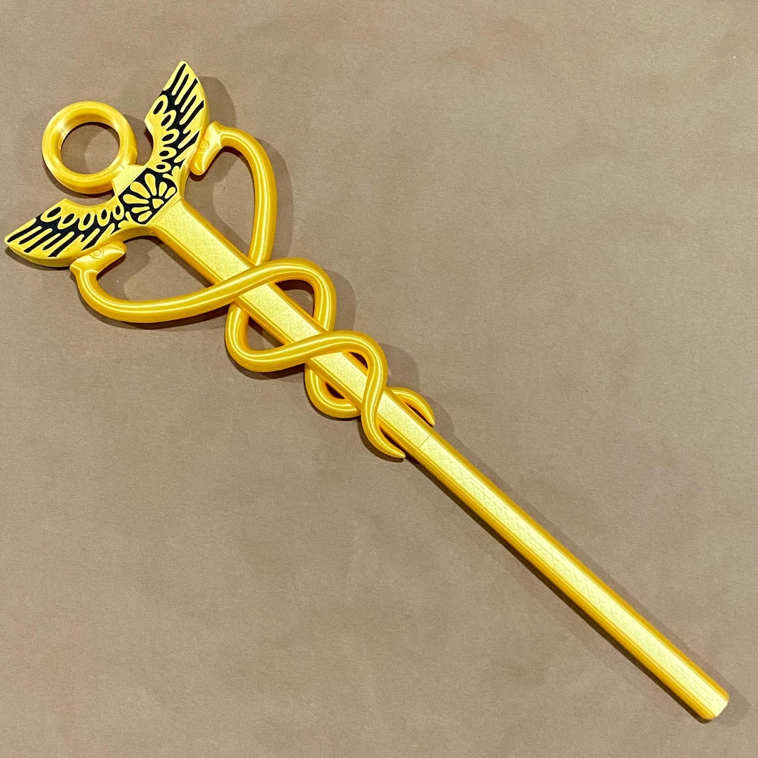 Hermes Caduceus or Staff 3D Print DIY Prop Replica - Etsy