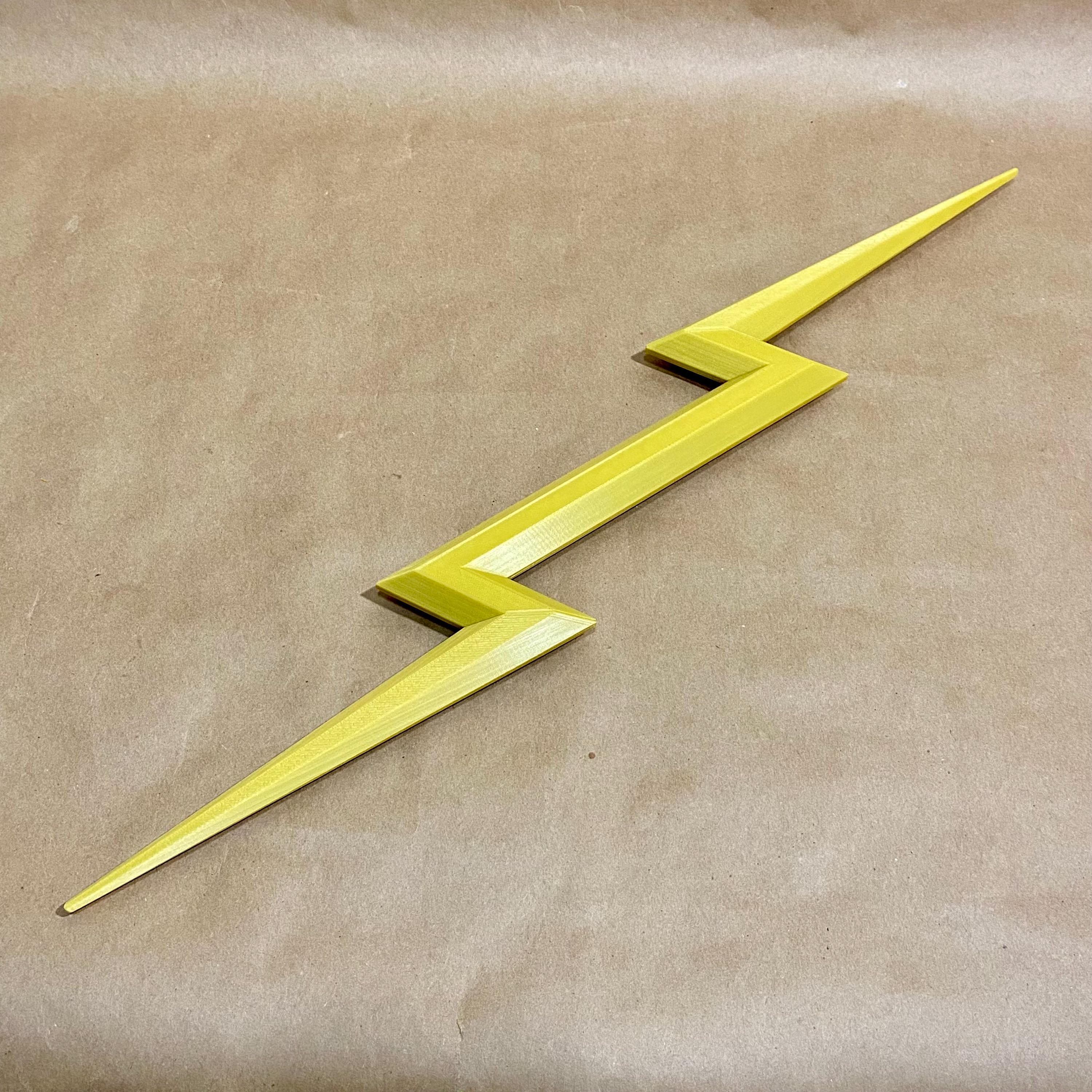24in ZEUS Lightning Bolt (3D Printed Costume Prop) - Etsy