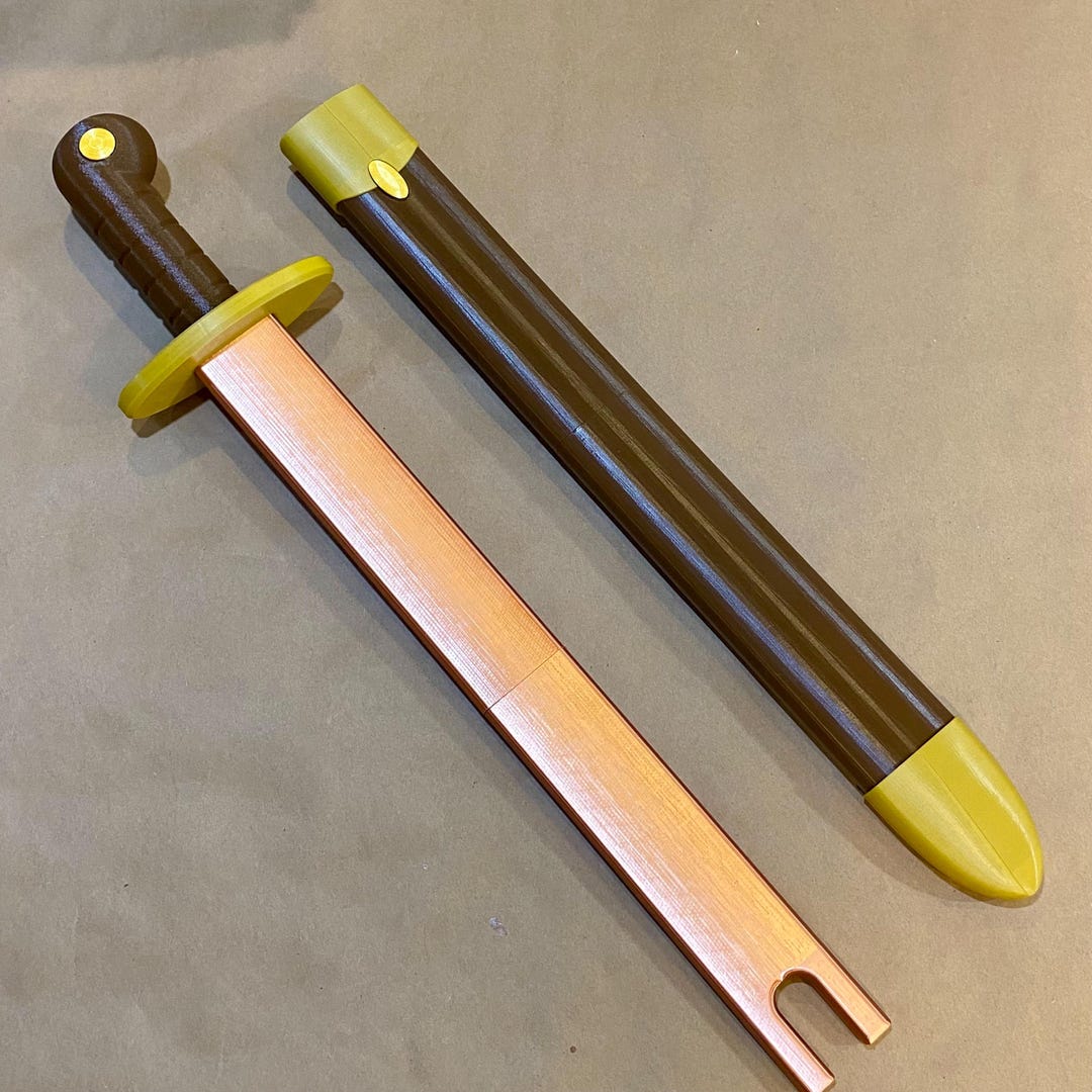 Lemongrab Staff and Sword With Scabbard From Adventure Time (3D Printed ...