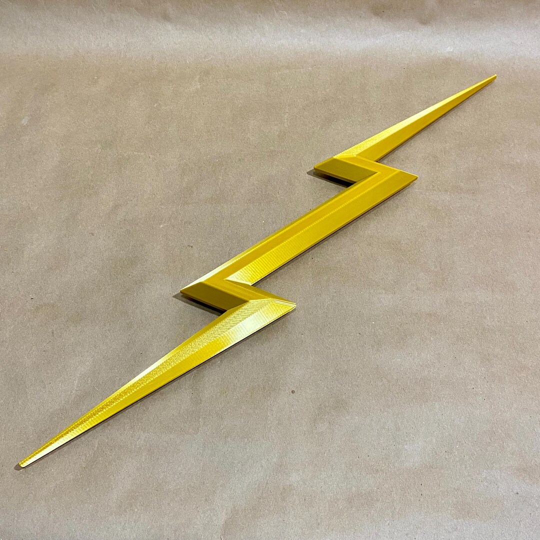 24in ZEUS Lightning Bolt (3D Printed Costume Prop) - Etsy