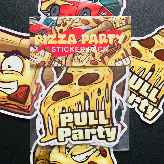 Pizza Party Sticker Pack - Etsy