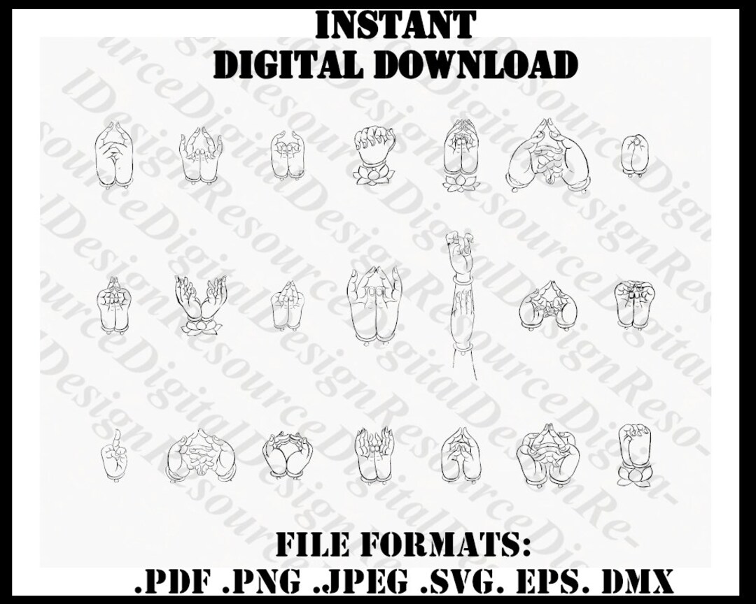 35 Praying Buddha Hands, Religious SVG, Graphic Design, Hand Model Art ...